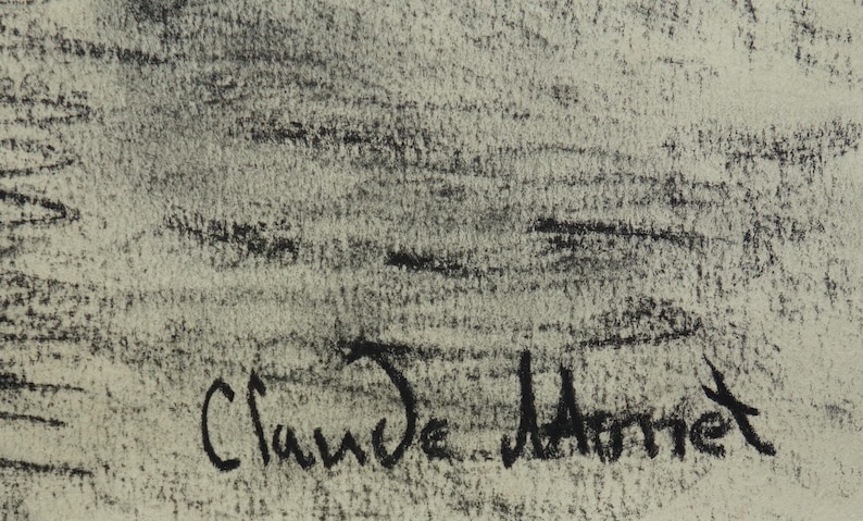 Impressionism Charcoal Drawing - Study (collector / Gallery Stamped on ...