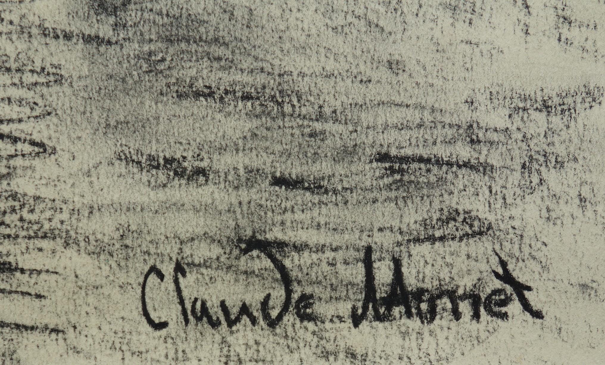 Impressionism Charcoal Drawing - Study (collector / Gallery Stamped on ...