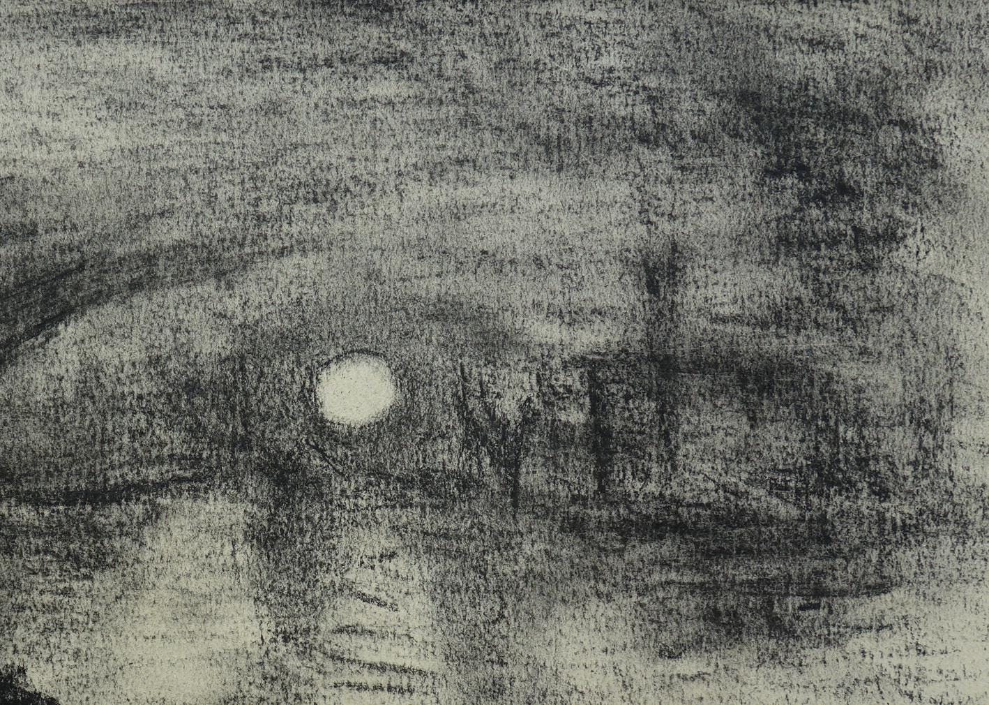 Impressionism Charcoal Drawing - Study (collector / Gallery Stamped on ...