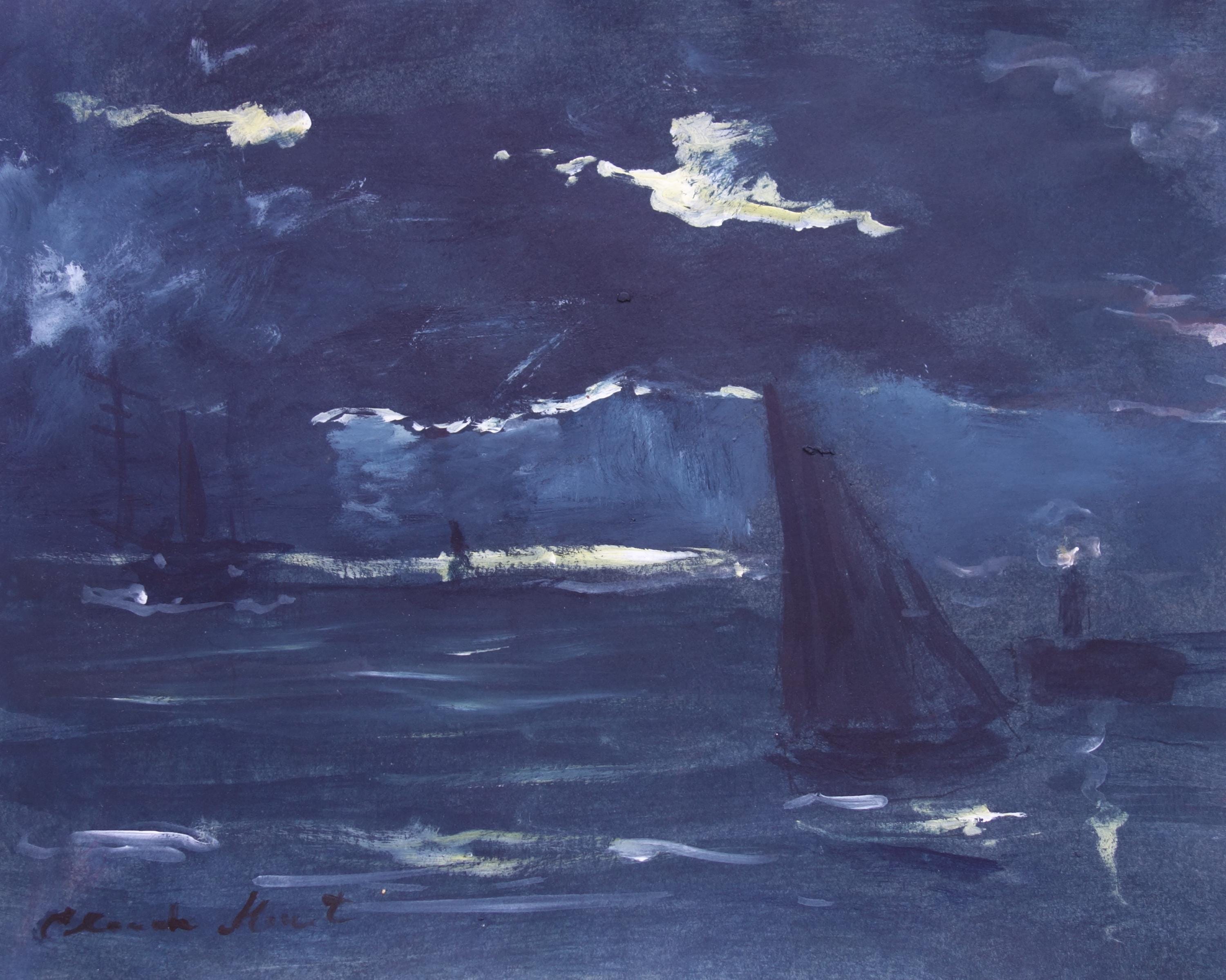 Fine Impressionism Painting (collector / Gallery Stamped on Verso) With ...