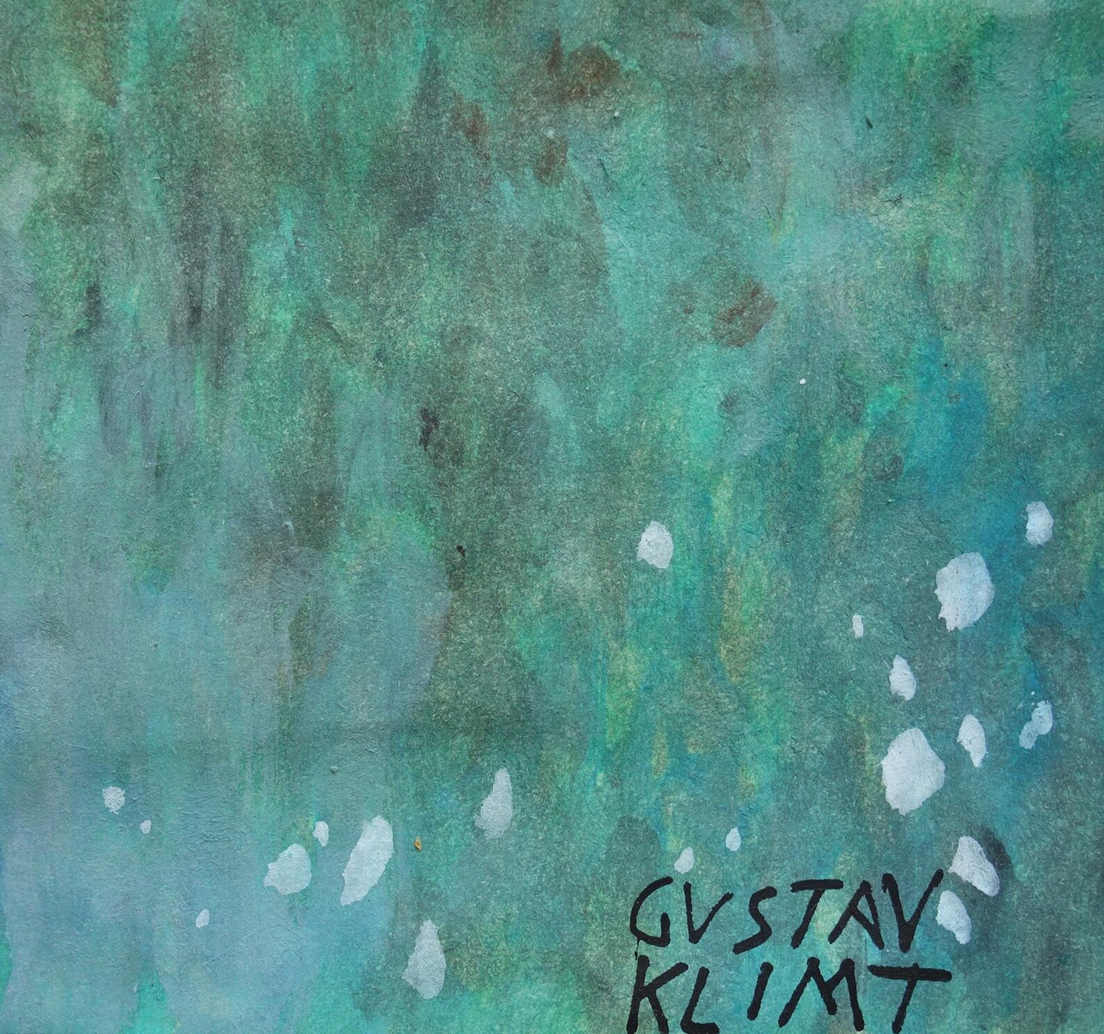 Rare Art Deco Painting With Signature, Inscription, Gustav Klimt, and ...
