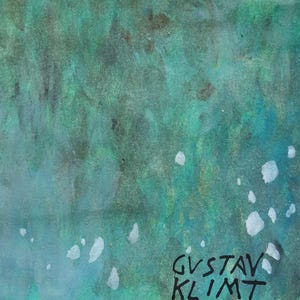 Rare Art Deco Painting With Signature, Inscription, Gustav Klimt, and ...