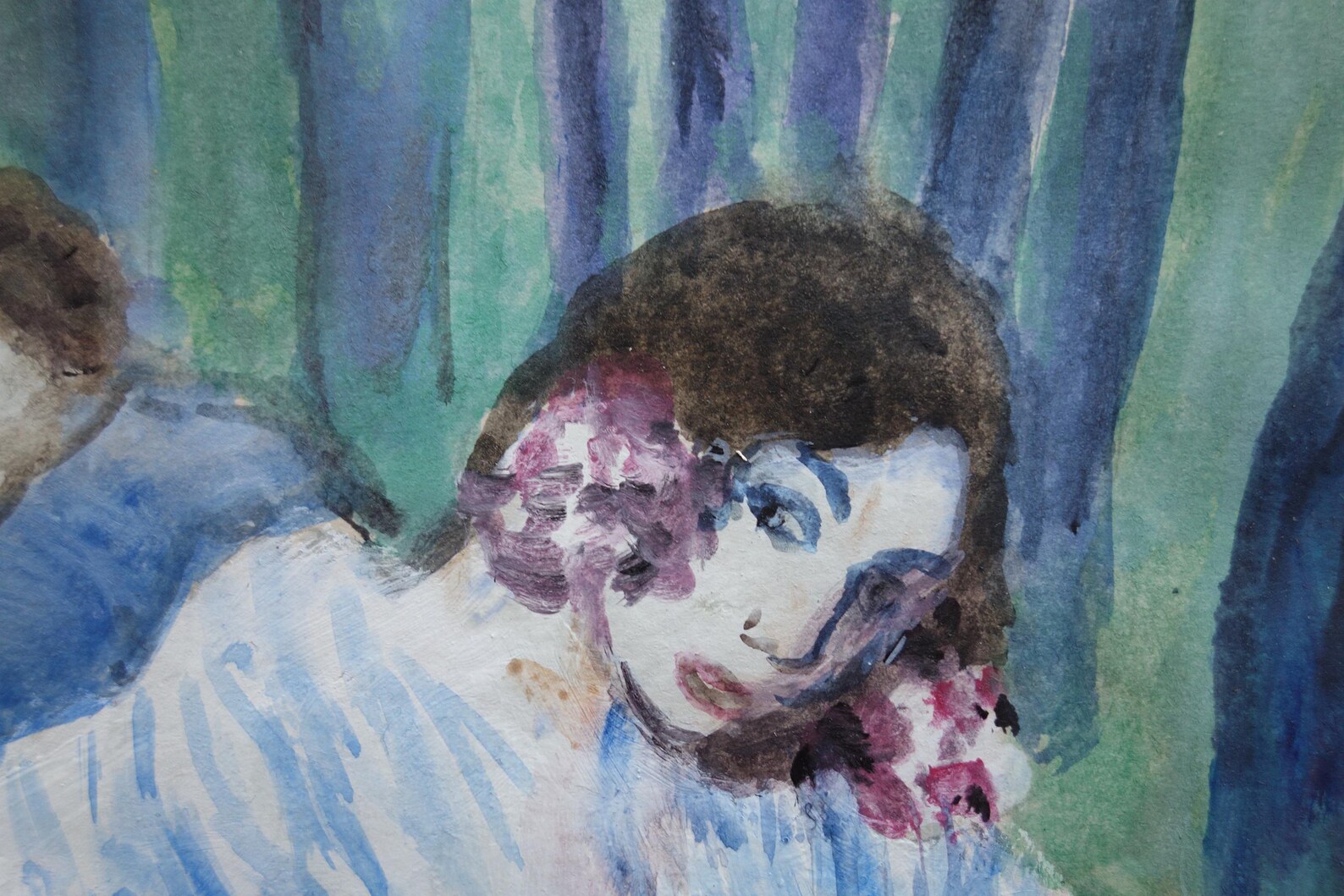 Rare Art Deco Painting With Signature, Inscription, Gustav Klimt, and ...