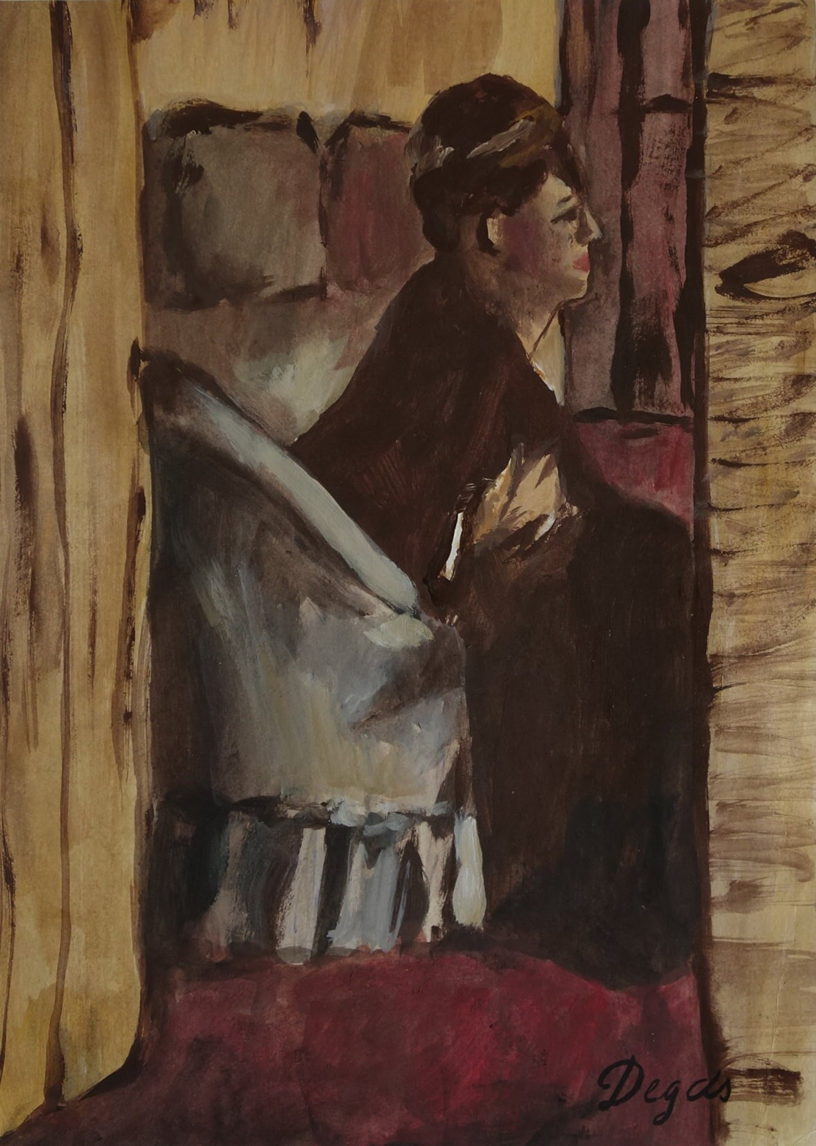Early Impressionism Portrait - Painting (collector / Gallery Stamped on ...
