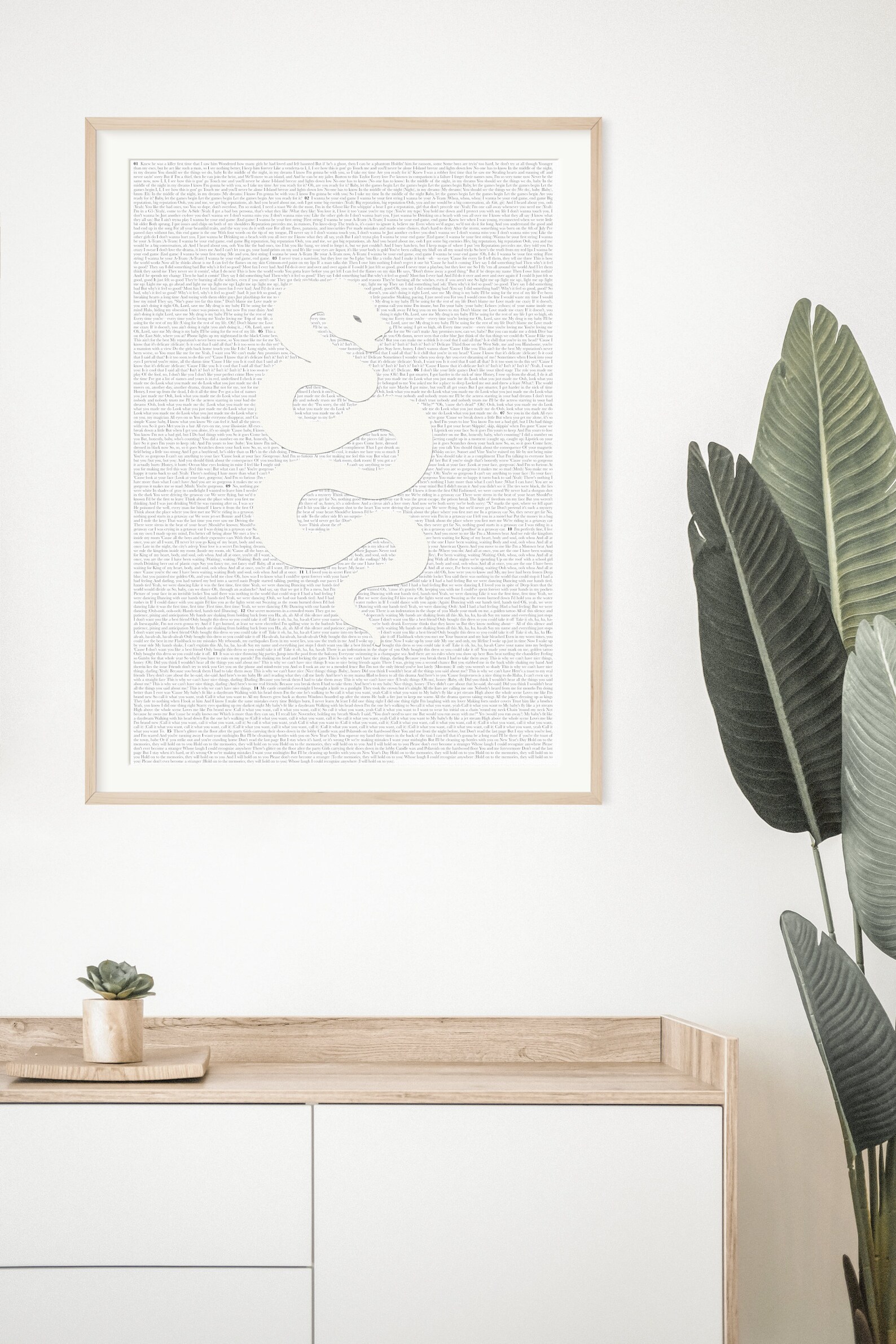 Taylor Swift Lyrics Print Reputation Album Digital Download Multiple ...