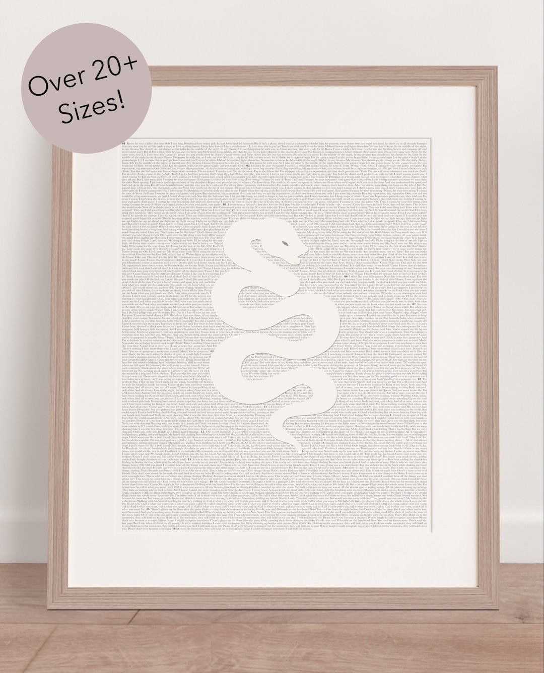 Taylor Swift Lyrics Print | Reputation Album | Digital Download ...