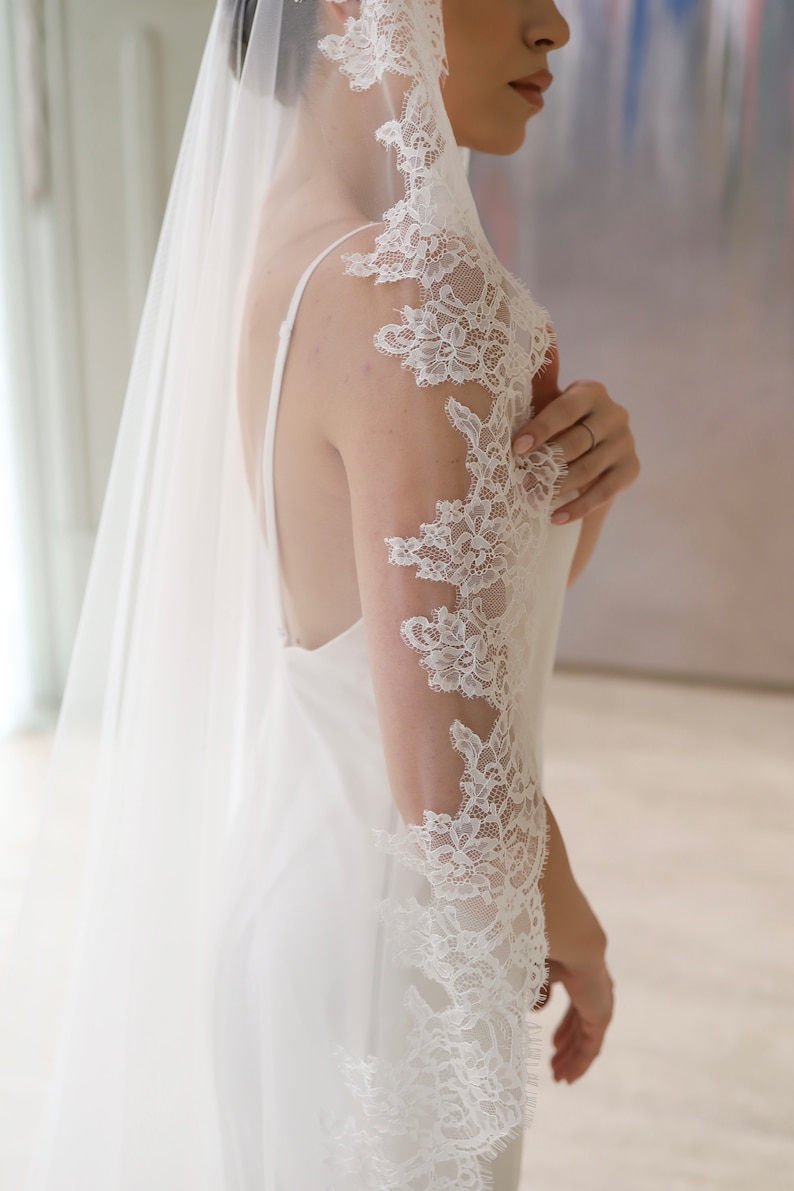 Lace Edged Veil Samples, Lace Samples, Tulle Sample, Fabric Swatches ...