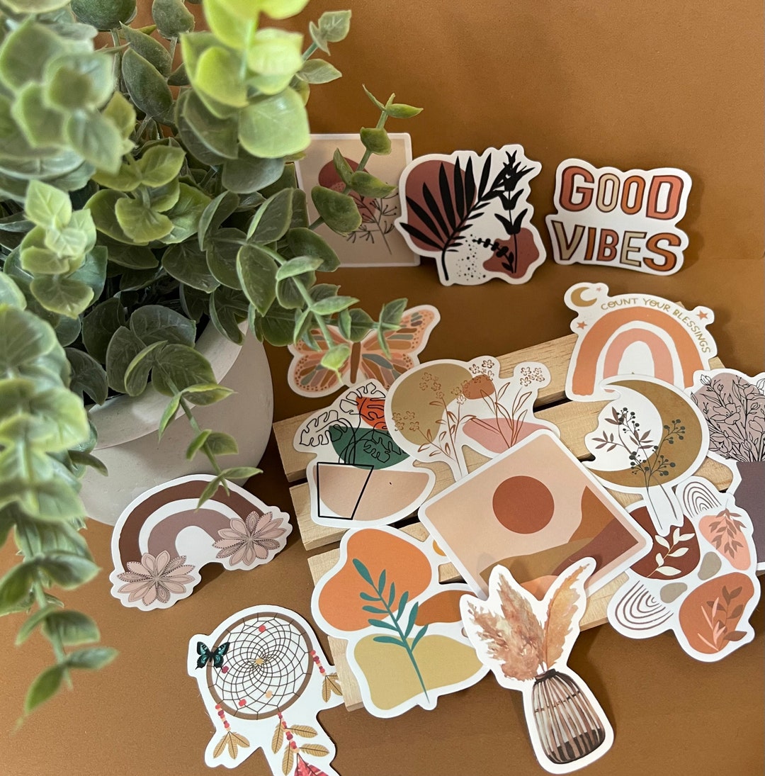 Boho Vinyl Sticker Packs - Etsy