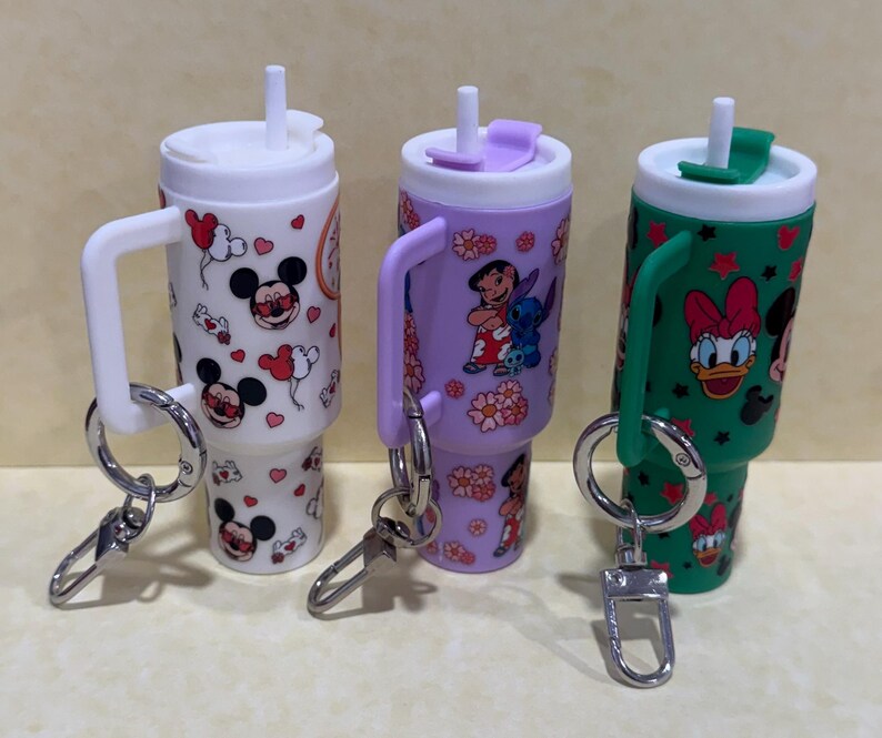 Disney Cup Key Chain - Etsy