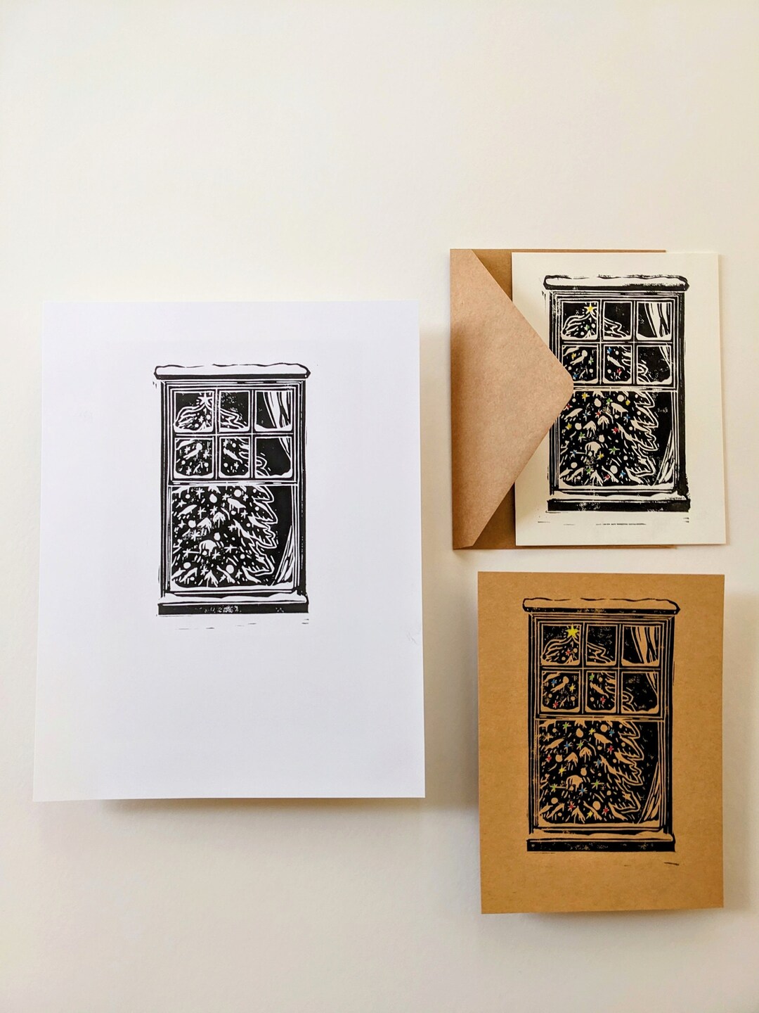 A Sentimental Feeling Linocut Print - Etsy