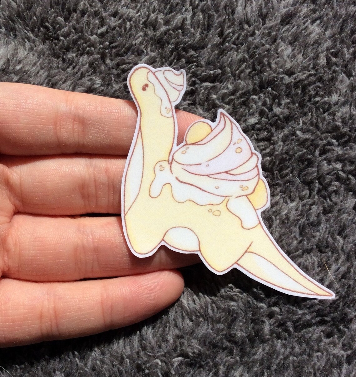 Dessert Dino Brontosaurus Banana Pudding Vinyl Sticker - Etsy