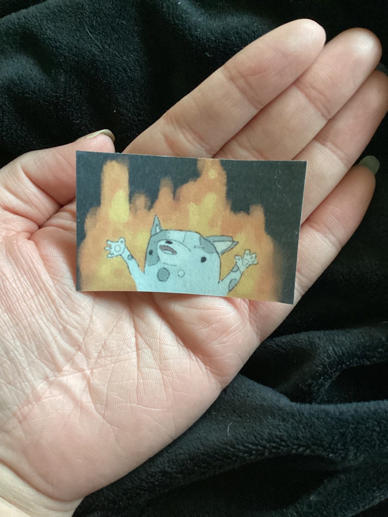 Bluey: Muffin Fire Meme Sticker - Etsy