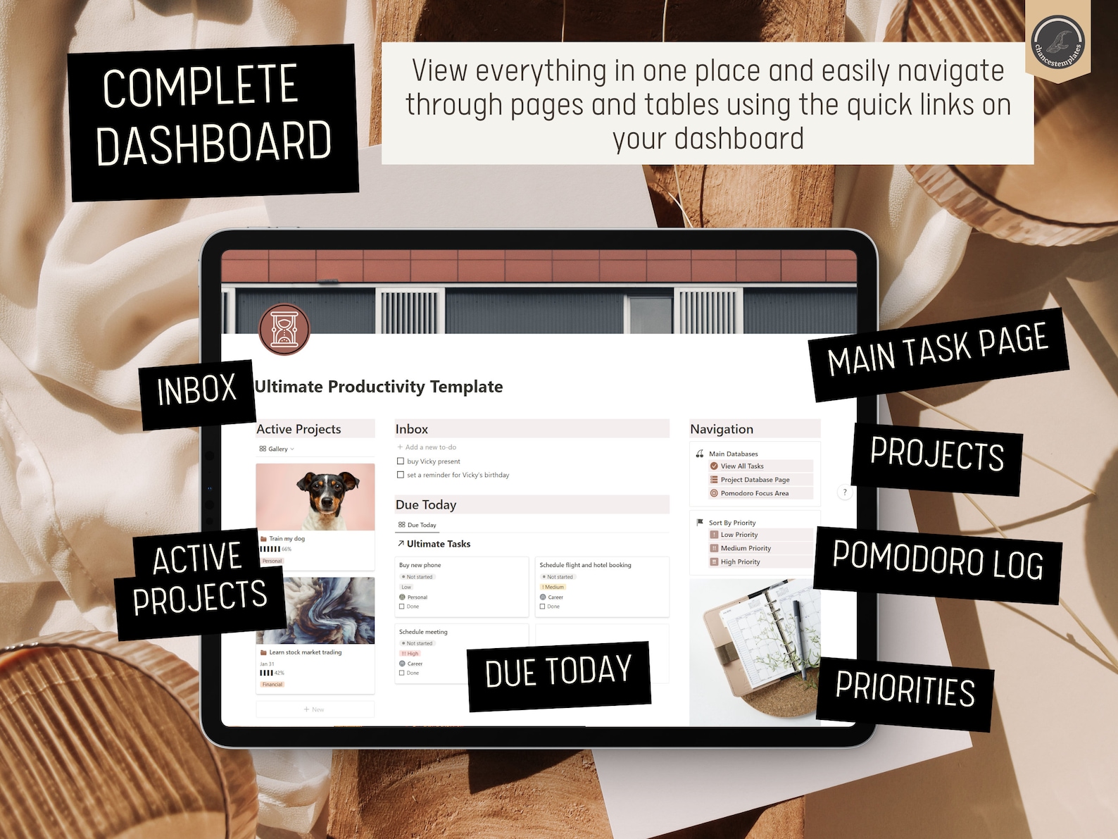 Notion Template Ultimate Productivity Notion Dashboard for - Etsy