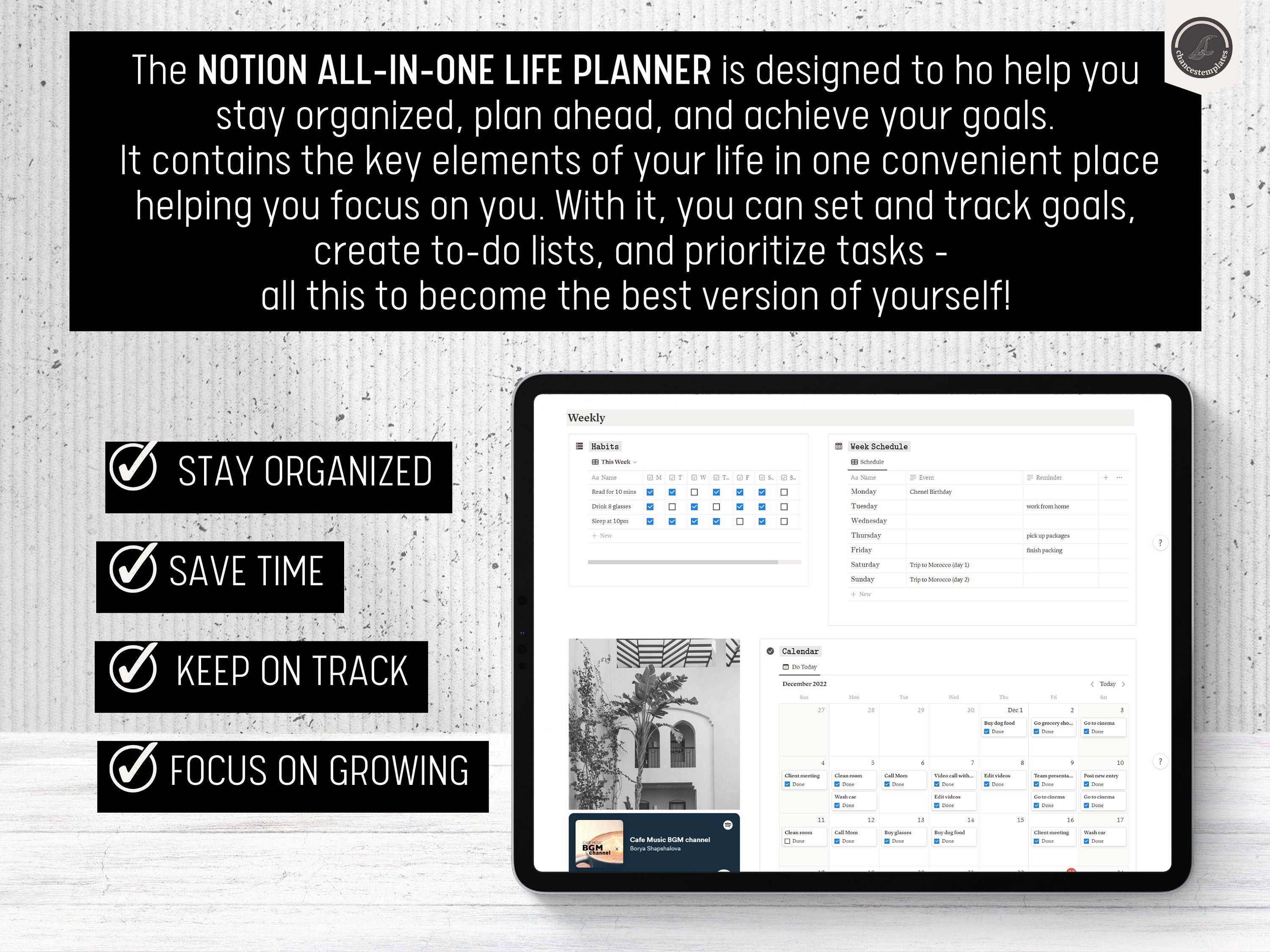 Notion Template Life Planner All in One Planner Notion - Etsy