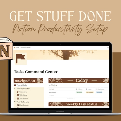 Notion Template to Do List Task Management Notion Dashboard - Etsy