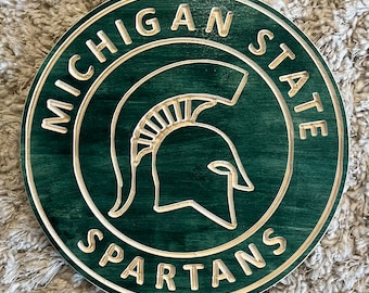 MSU Spartan Logo Metal Wall Art - Etsy