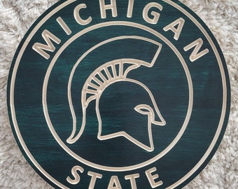 State of Michigan Wall Sign - Etsy