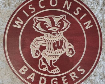 Wisconsin Badgers Signs - Etsy