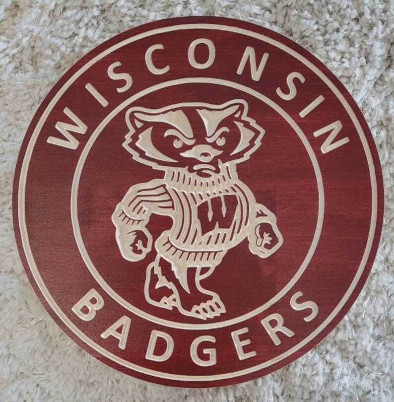 Wisconsin Badgers Sports Signs - Etsy
