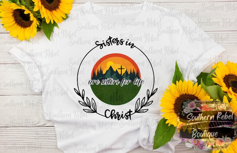 Sisters in Christ PNG FILE - Etsy