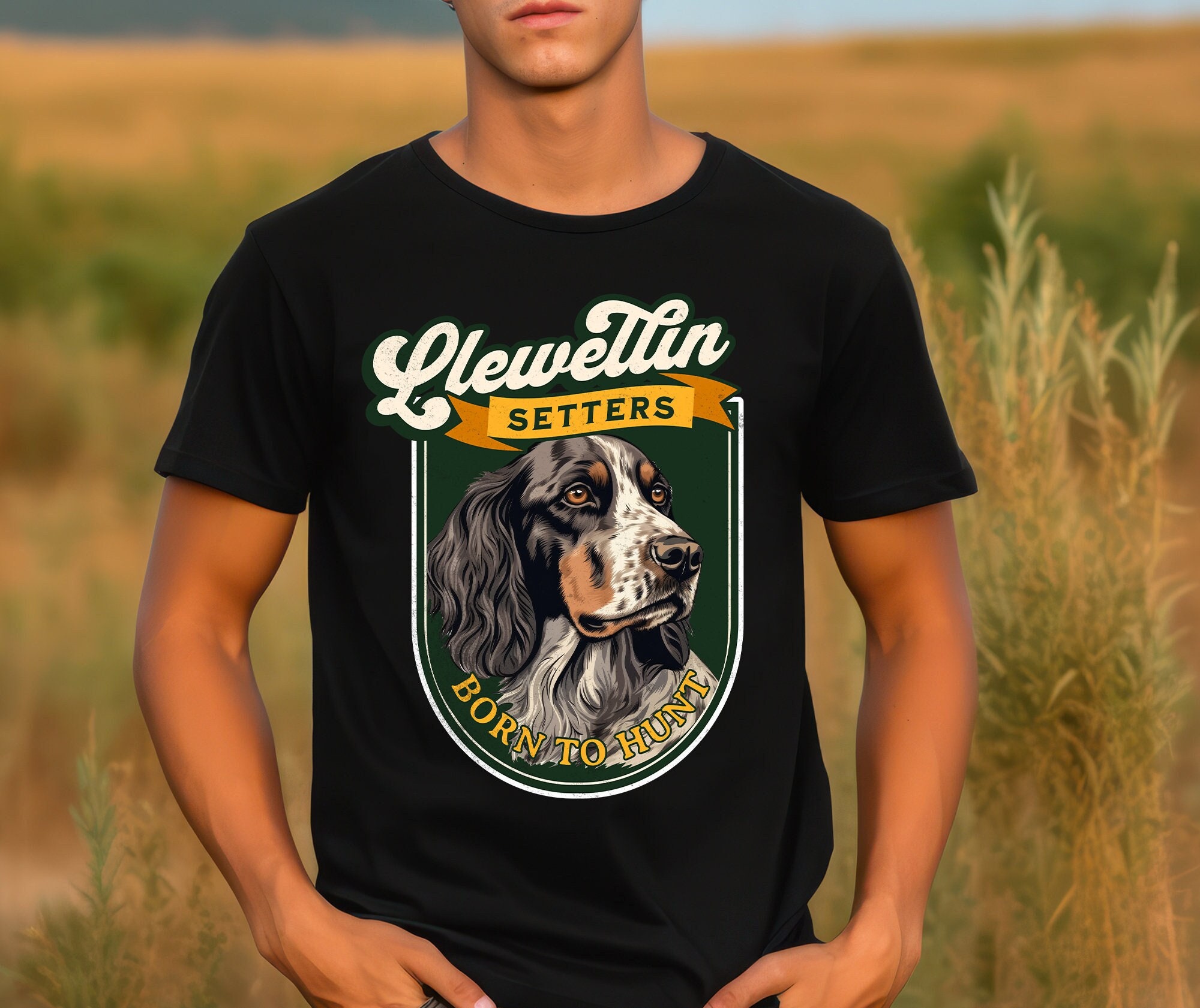 Llewellin Setters Born to Hunt Upland Hunting Tee Vintage Tee - Etsy