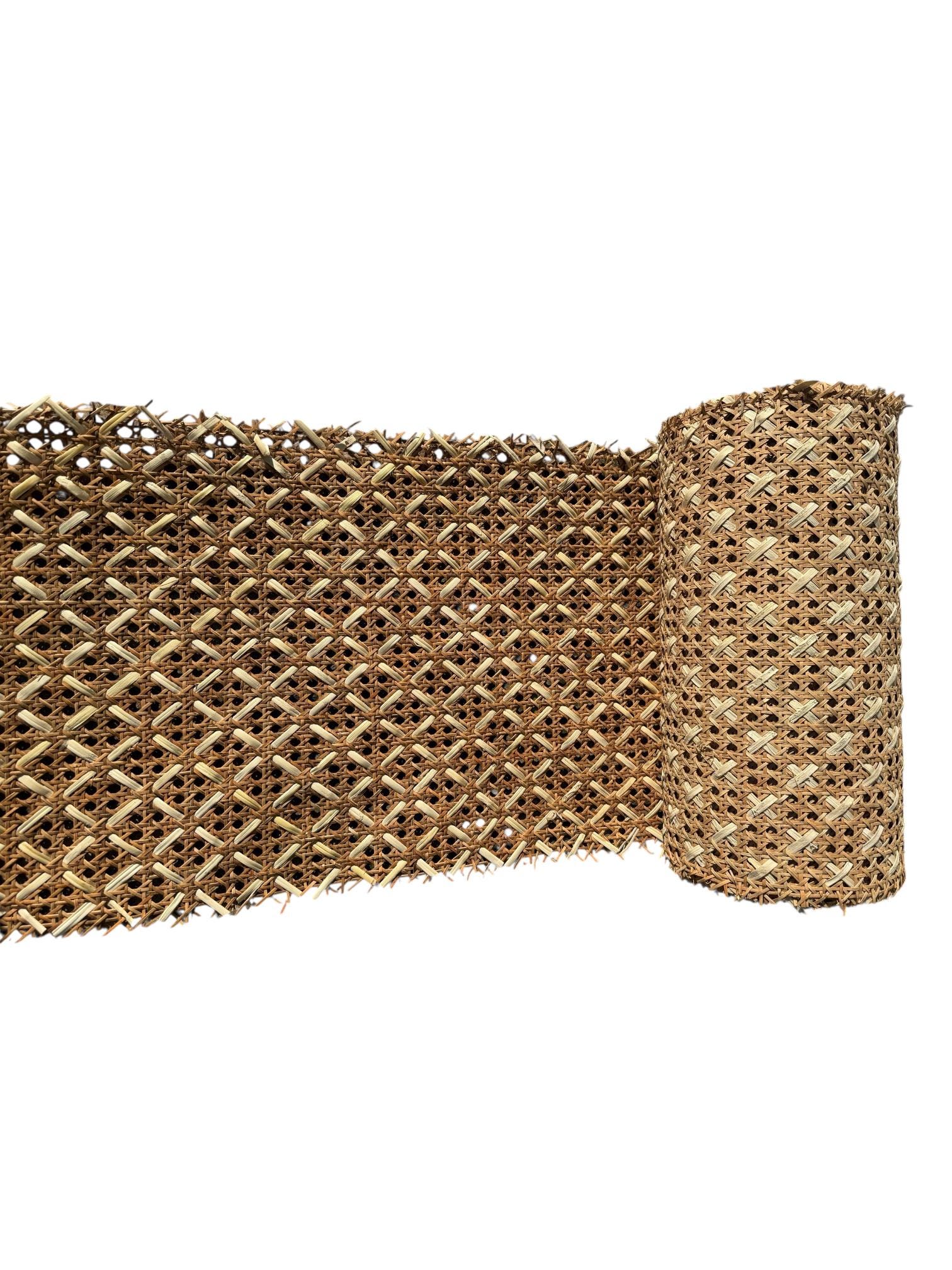 Dark Brown Rattan Cane Webbing Luxury Design Rhombic Pattern Natural ...