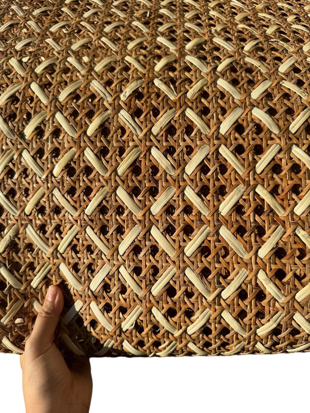 Dark Brown Rattan Cane Webbing Luxury Design Rhombic Pattern Natural ...