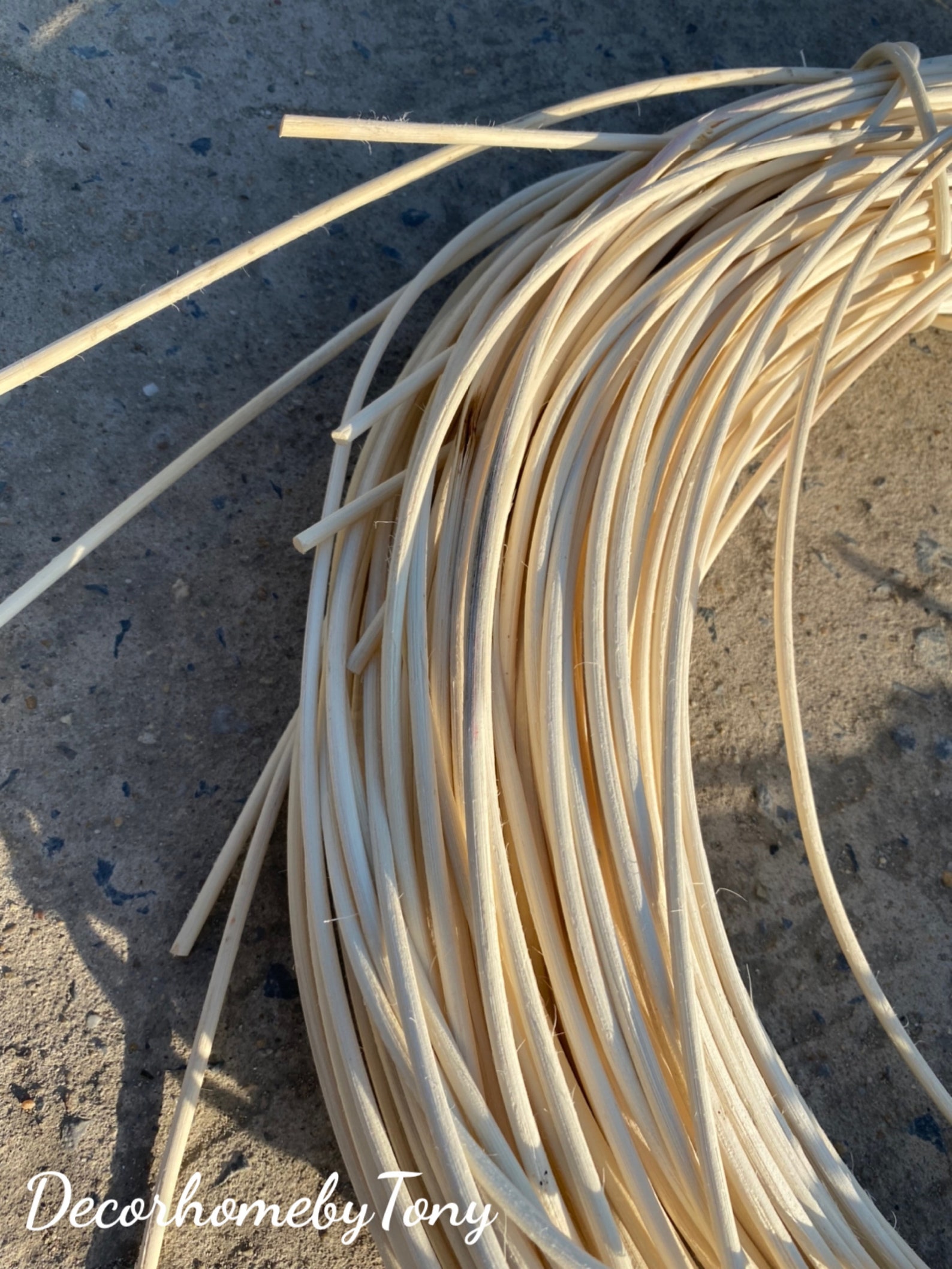 D4mm Rattan Spline Natural Rattan, Rattan Repair Rattan Chair, Caning ...