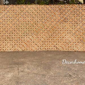 Rhombic Pattern Natural Cane Sheet Rattan Closed Weave Cane Webbing ...