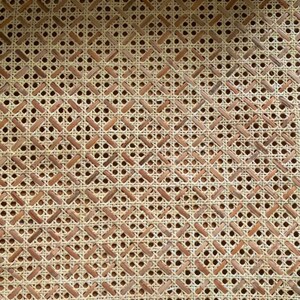 Rhombic Pattern Natural Cane Sheet Rattan Closed Weave Cane Webbing ...