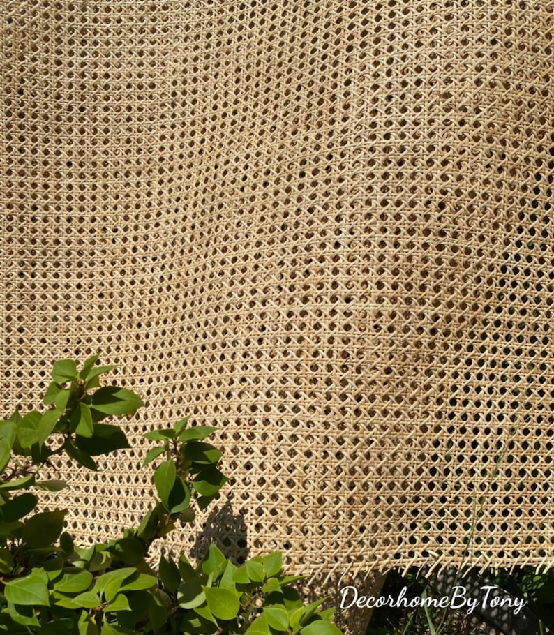 Rattan Cane Webbing 19” Wide Cane Webbing Unbleached Rattan Roll ...