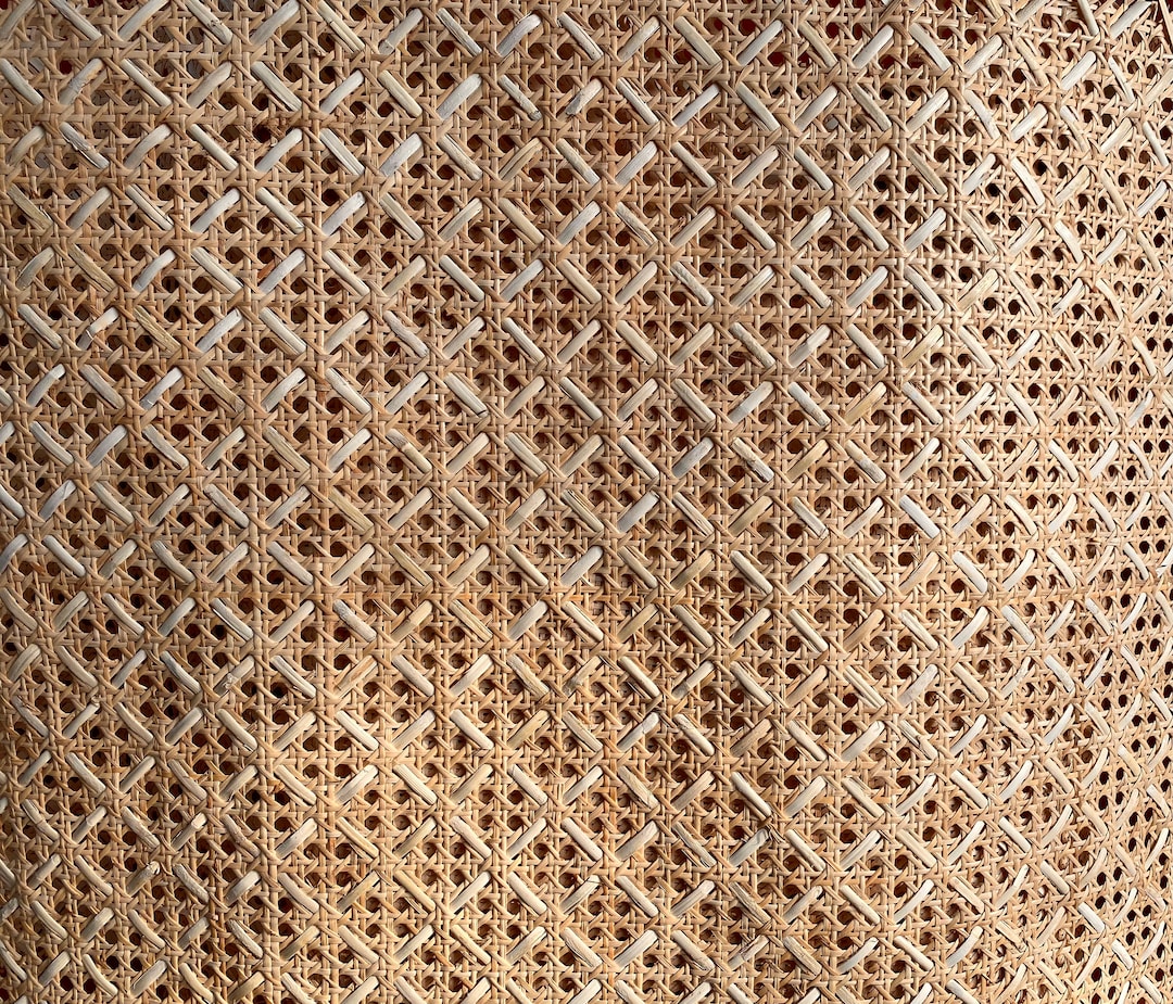 Luxury Design-rhombic Pattern Natural Cane Sheet Rattan Closed Weave ...