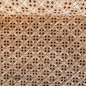 Luxury Design-rhombic Pattern Natural Cane Sheet Rattan Closed Weave ...