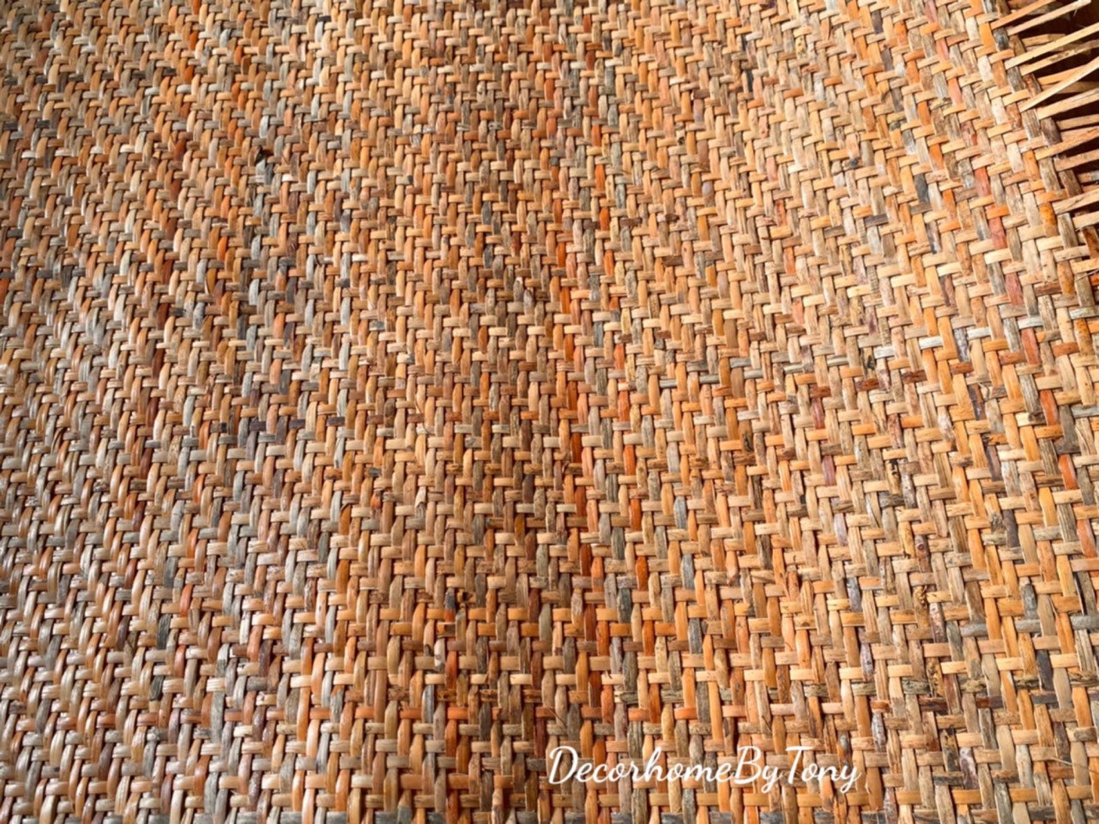 Luxury Premium Dark Natural Closed Weave Cane Webbing, Natural Rattan ...