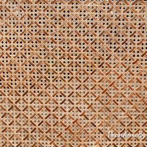 Rhombic Pattern Natural Cane Sheet Rattan Closed Weave Cane Webbing ...