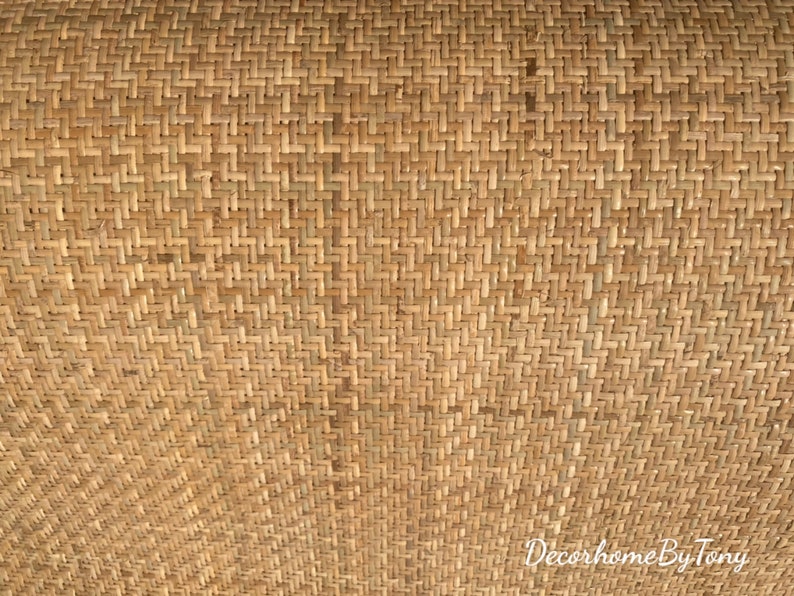 LUXURY Natural Rattan Cane 100% Handmade, Light Cream Closed Rattan ...