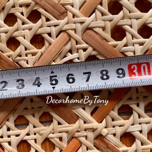 Rhombic Pattern Natural Cane Sheet Rattan Closed Weave Cane Webbing ...