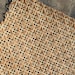 Rhombic Pattern Natural Cane Sheet Rattan Closed Weave Cane Webbing ...