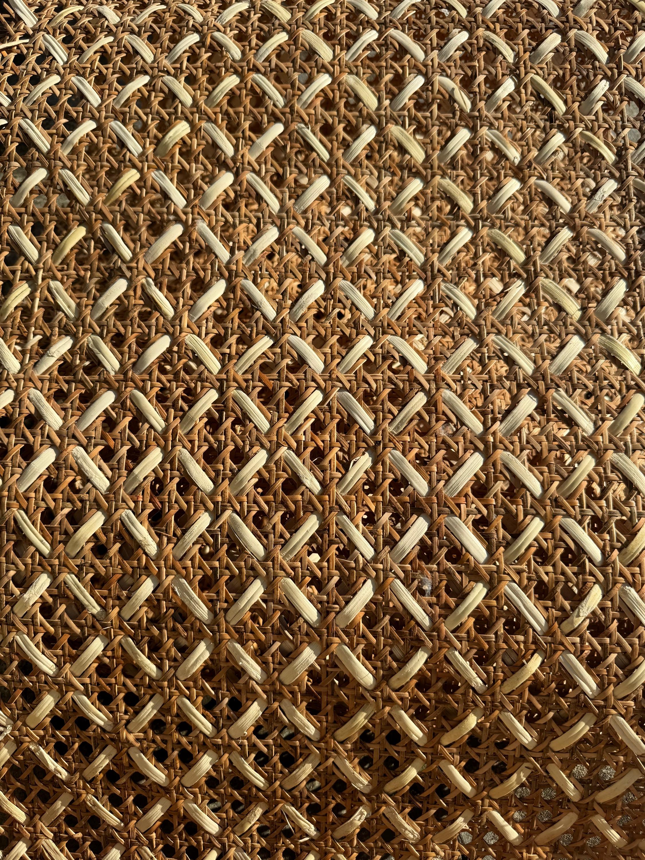 Dark Brown Rattan Cane Webbing Luxury Design Rhombic Pattern Natural ...