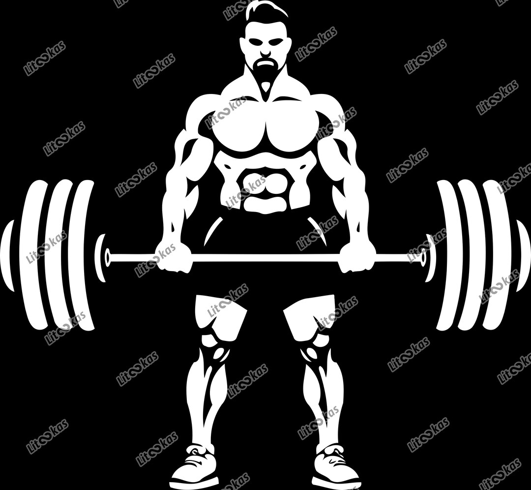Gym Man Vector Design Download Easy Cut Digital File SVG - Etsy