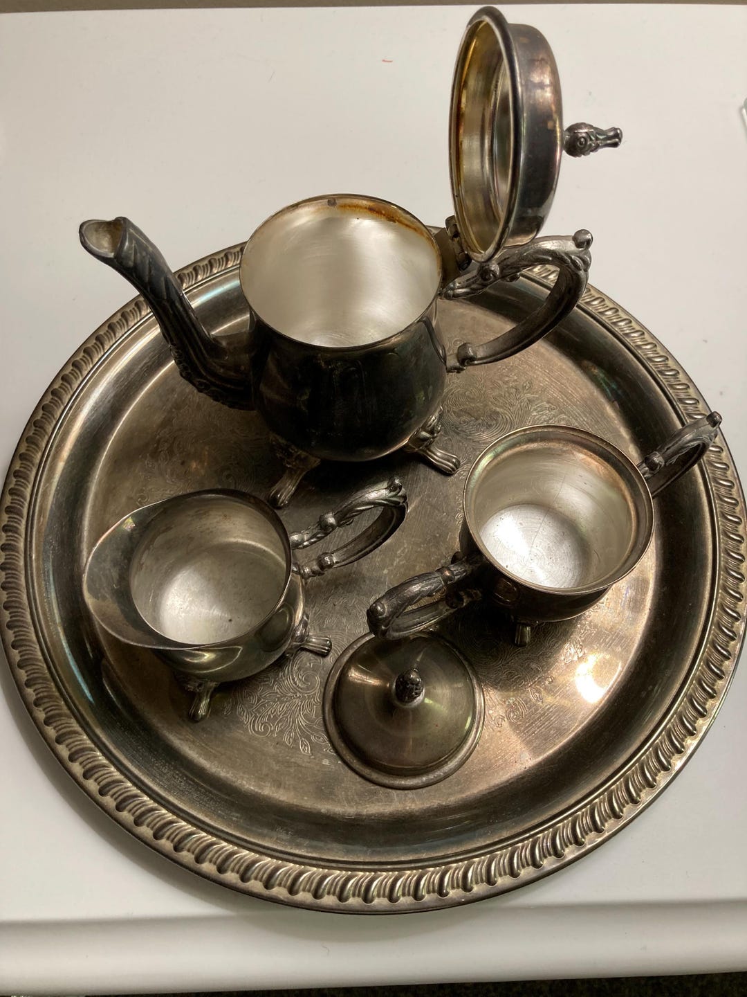 Godinger Silver Art Co. Small Tea Set. 1970’s. - Etsy