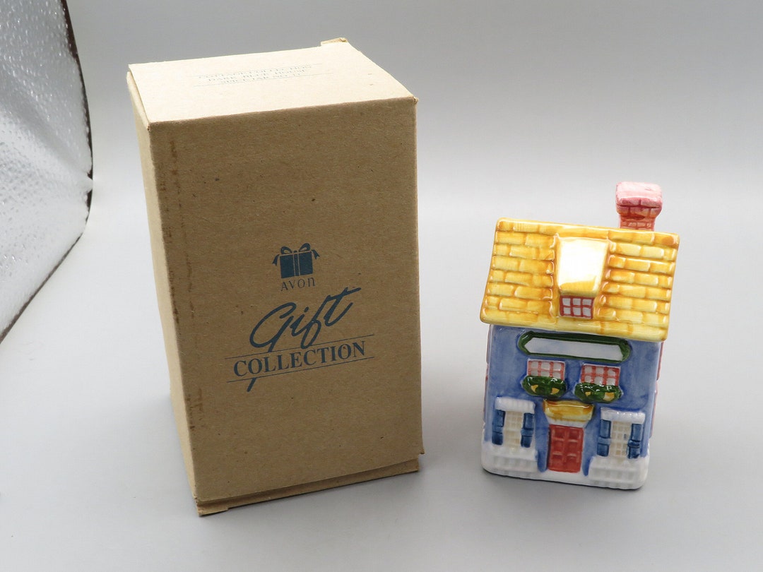 Avon Cottage Collection Dark Blue House Spice Jar No. 11 New in Box - Etsy