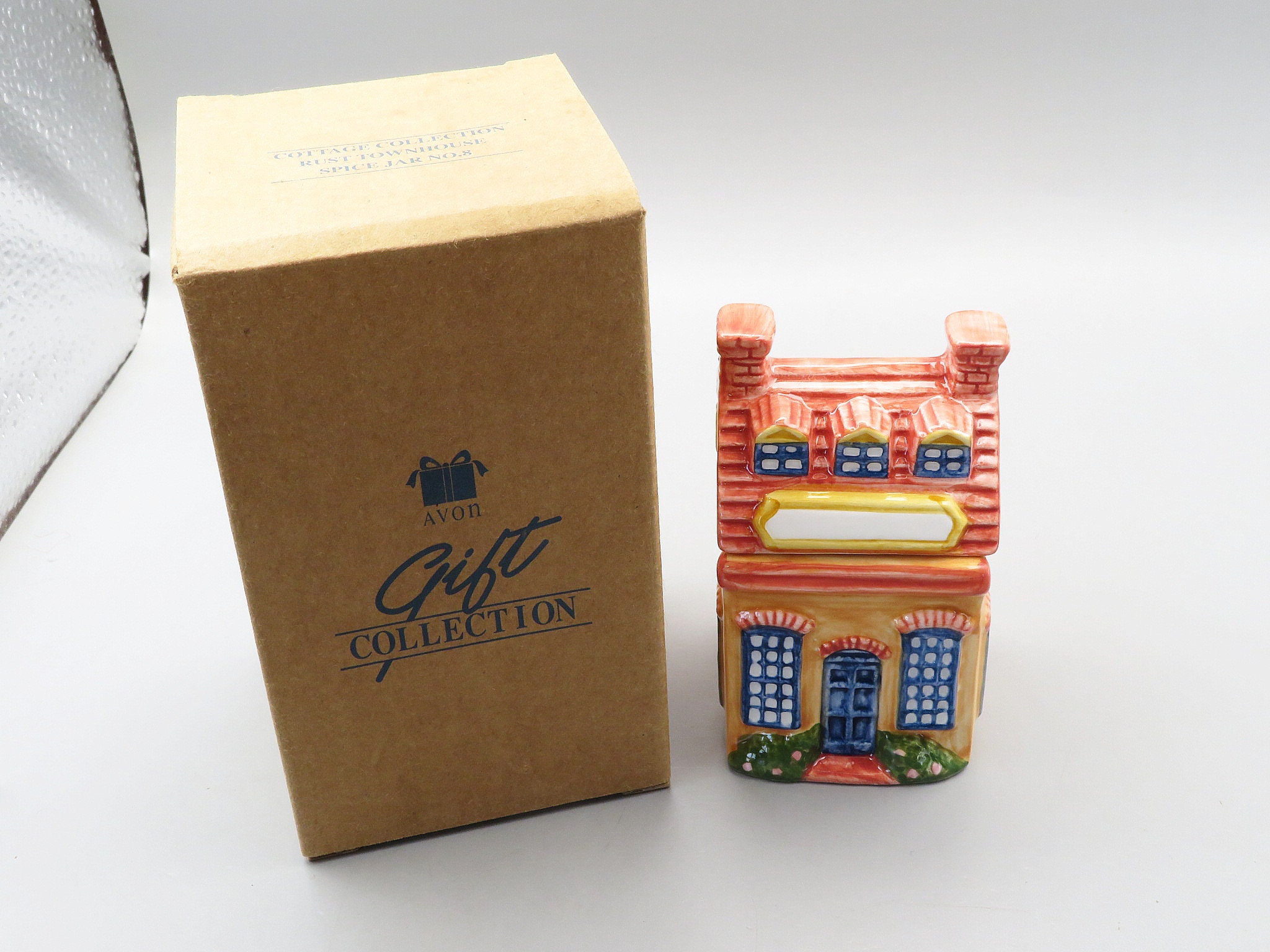 Avon Cottage Collection Rust House Spice Jar No. 8 New in Box - Etsy