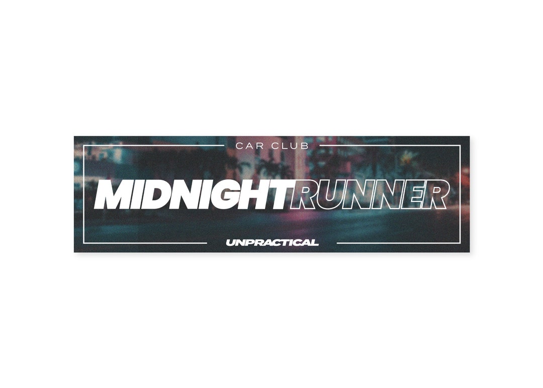 Midnight Runner Car Slap Sticker - Etsy