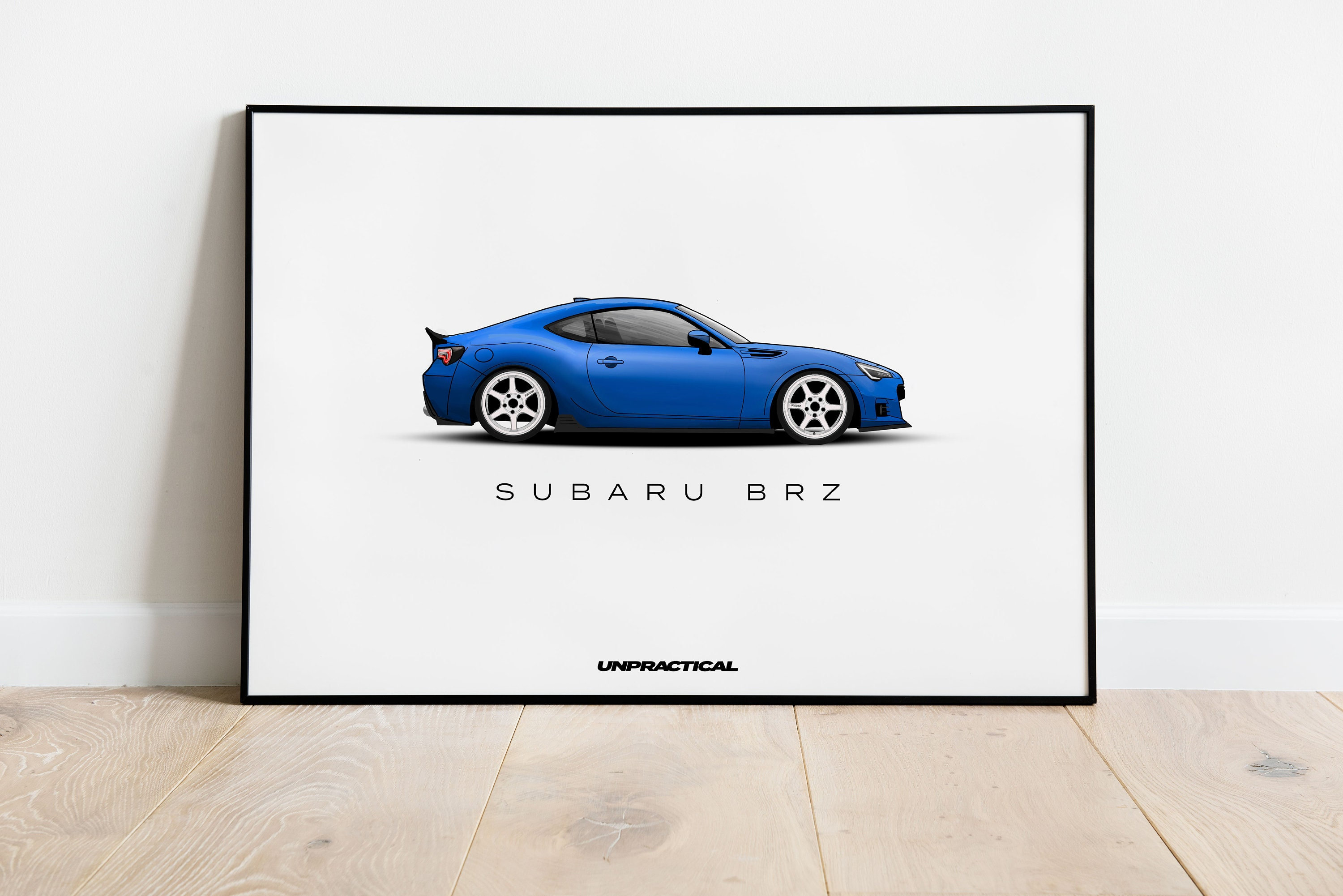 Subaru Brz Illustrated Poster digital Scion FRS GT86 JDM - Etsy