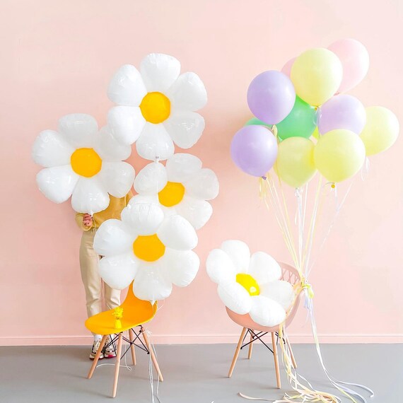 Large 43 Daisy Flower Themed Balloon Mylar Balloon - Etsy