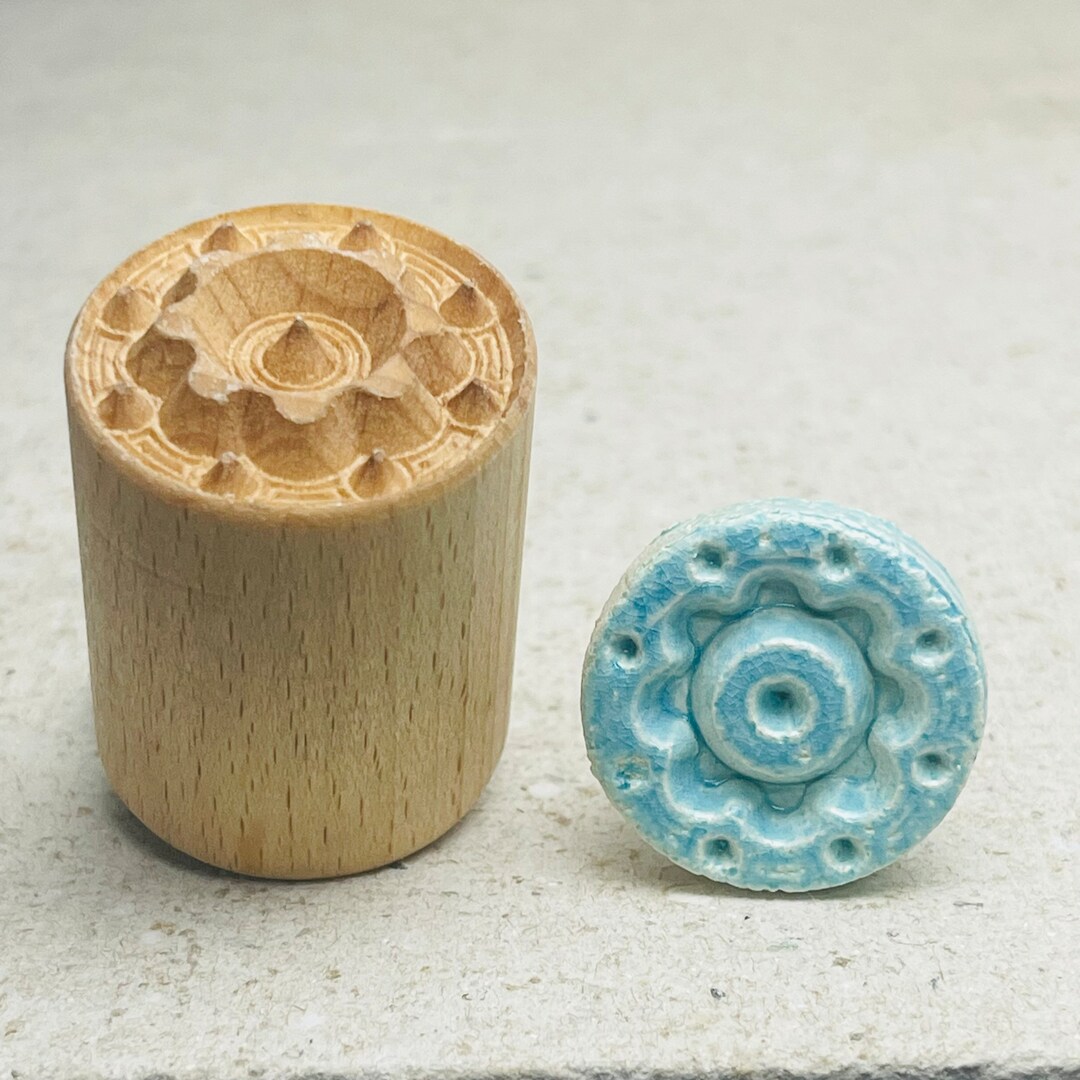 Round Clay Stamp Structures Ceramic Pottery Jewelry - Etsy