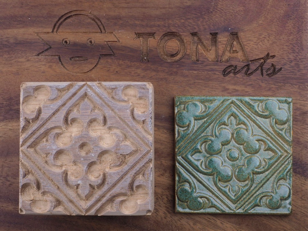 Clay Stamp Structures Tiles Ceramics Pottery Texture Embossing - Etsy