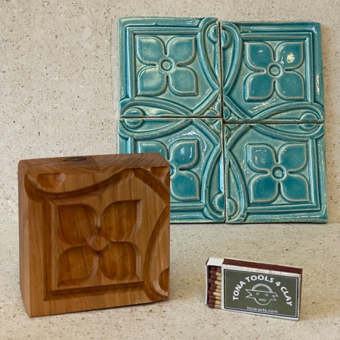 Clay Stamp Quarter Stamp Tile Field Ceramics Pottery Texture Embossing ...