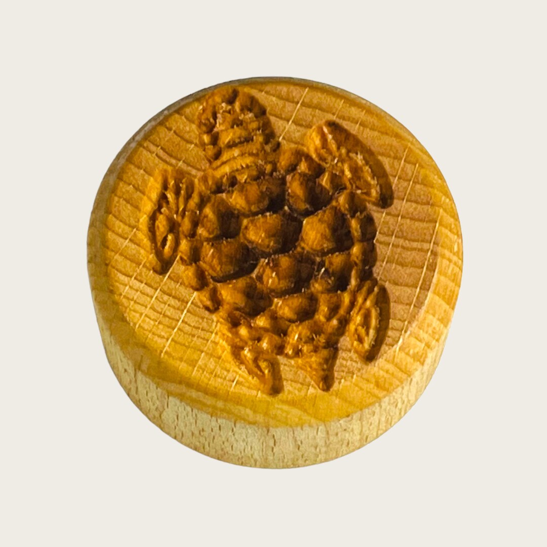 Round Clay Stamp Structures Ceramics Pottery Jewelry Sea TURTLE - Etsy